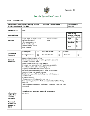 Fillable Online H5 Barn Risk Assessment Form.docx Fax Email Print ...
