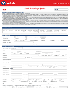 Fillable Online www.kotakgeneralinsurance.comdocsdefaultKotak Health ...