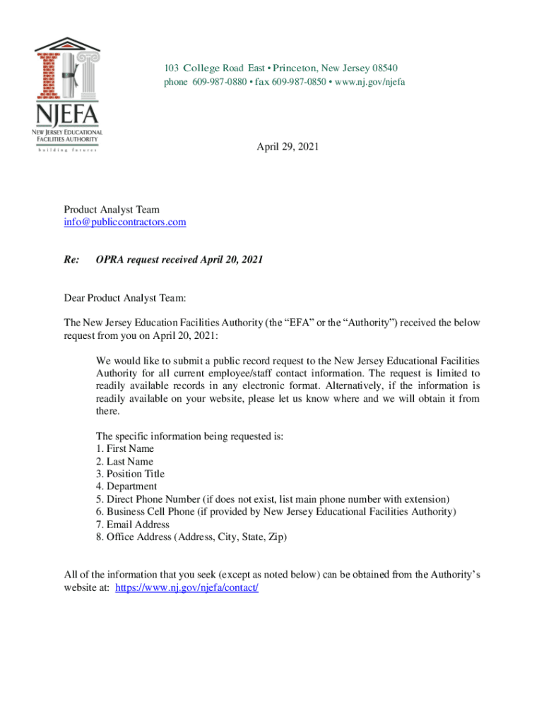 Fillable Online 01 25 2021 OPRA request Resident License Inspections ...