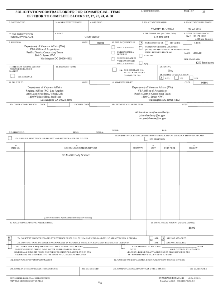 PDF Addendum to Standard 1449 Section B-1 Prices/Costs S Doc Template ...