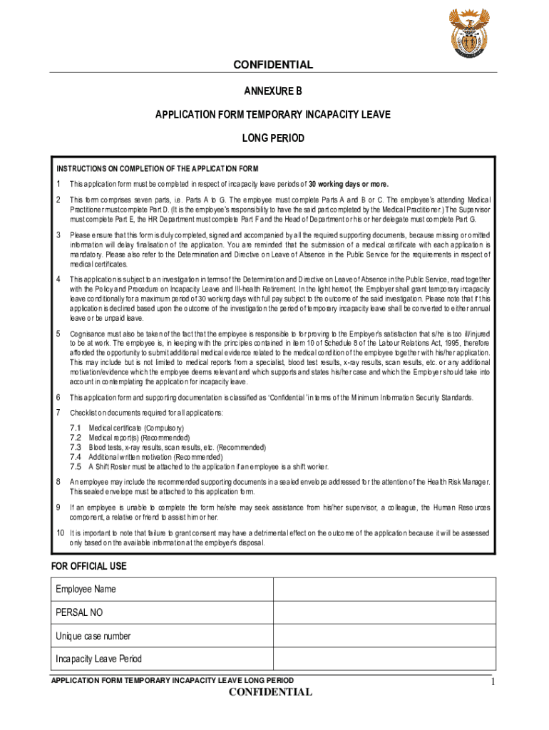 Fillable Online www.pdffiller.com48068067--annexure-b-leave-form ...