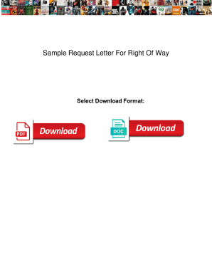 Fillable Online Sample Request Letter For Right Of Way. Sample Request ...