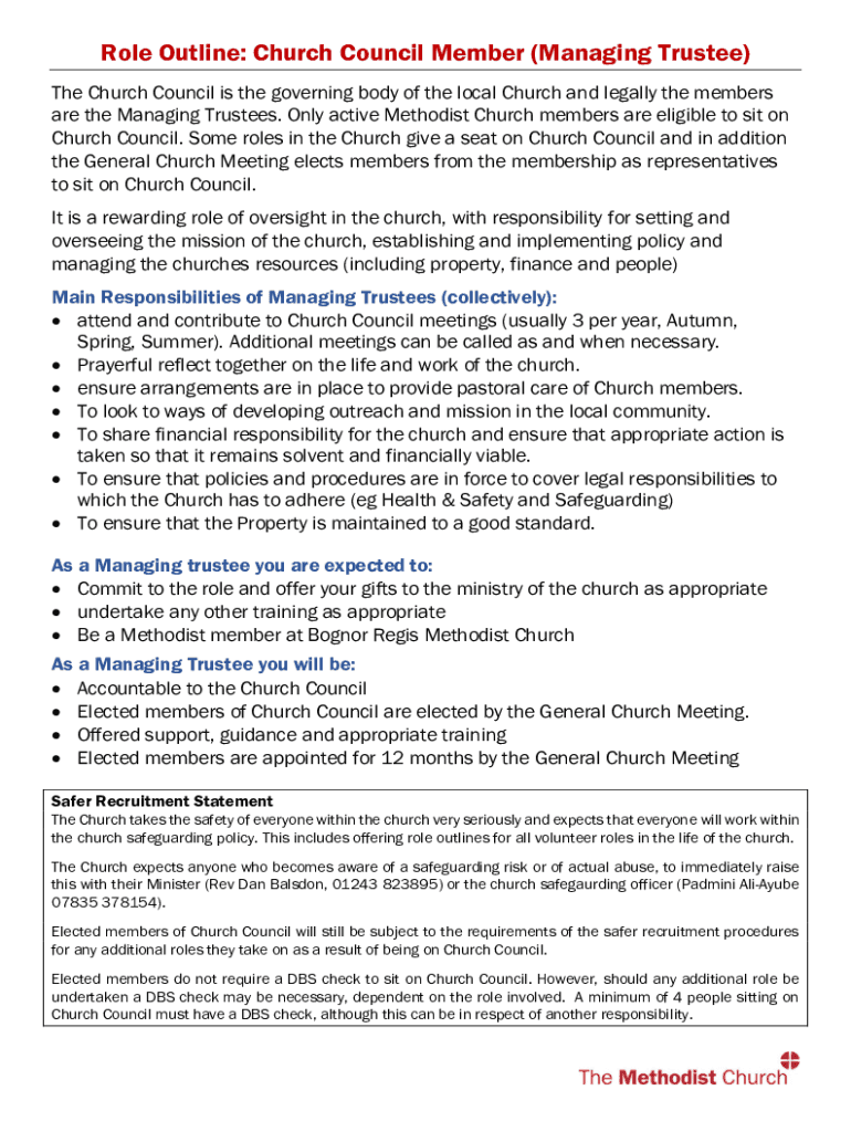 Fillable Online What is the role of a church trustee? - CompellingTruth ...