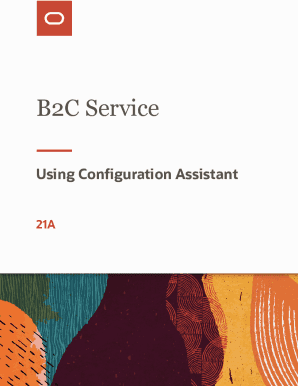 Fillable Online docs.oracle.comencloudUsing Configuration Assistant - Oracle B2C Service Using ...
