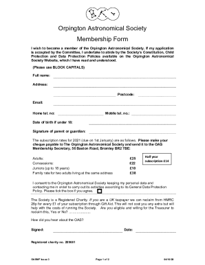 Fillable Online OAS Membership Application Form 2021 Half Year.docx Fax ...