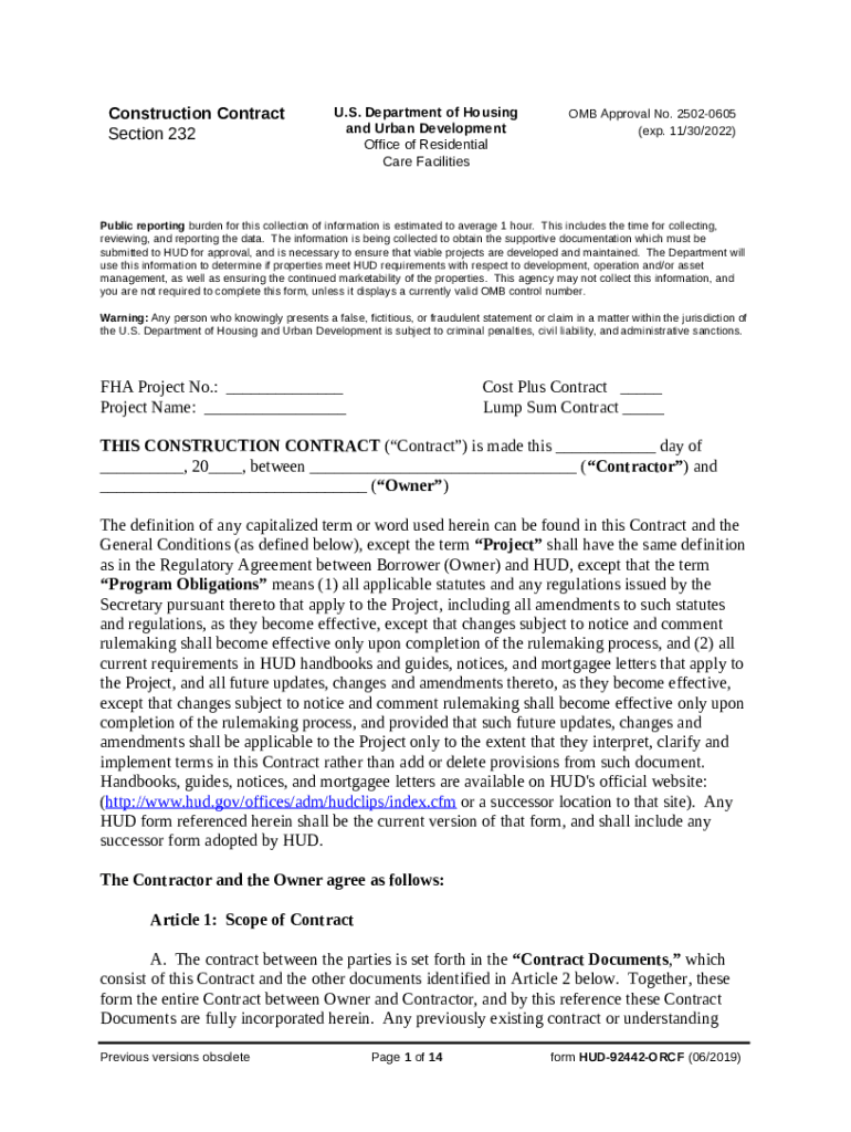 Project Name:Lump Sum Contract - portal hud Doc Template ... Doc ...