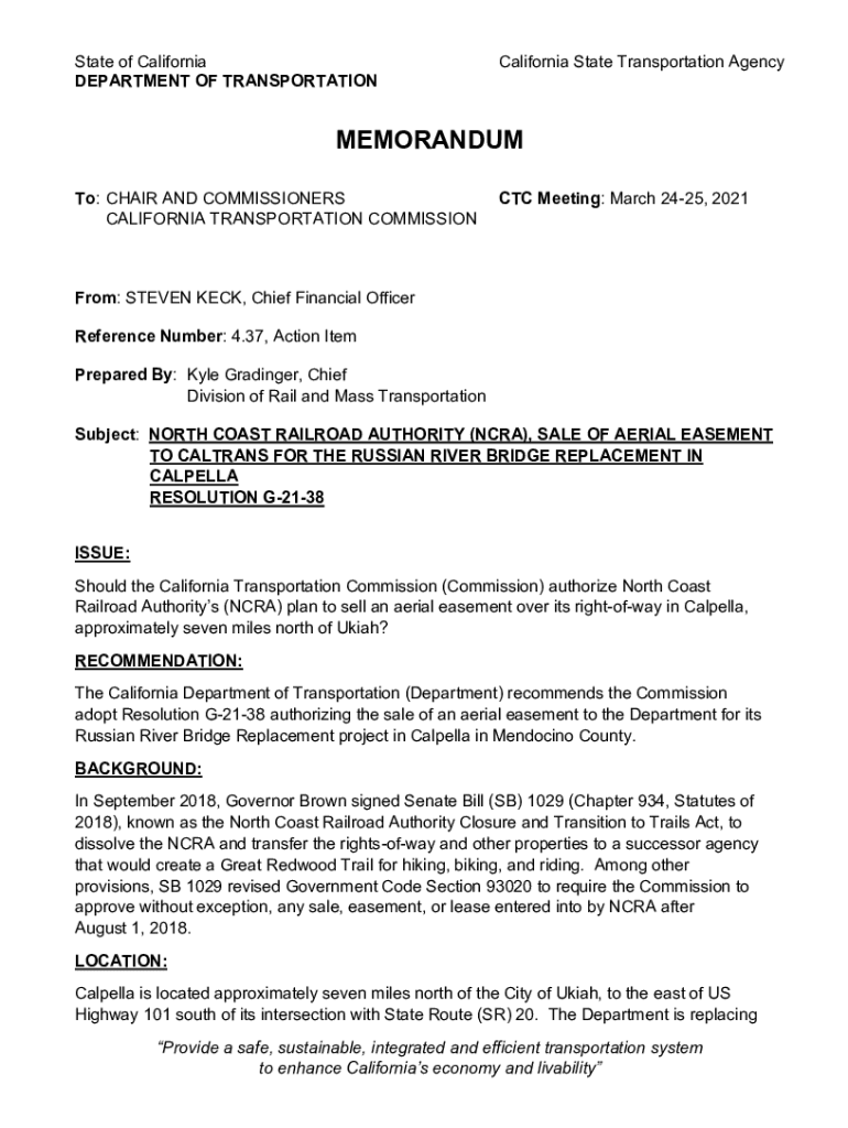 Fillable Online catc ca California Department of Transportation ...