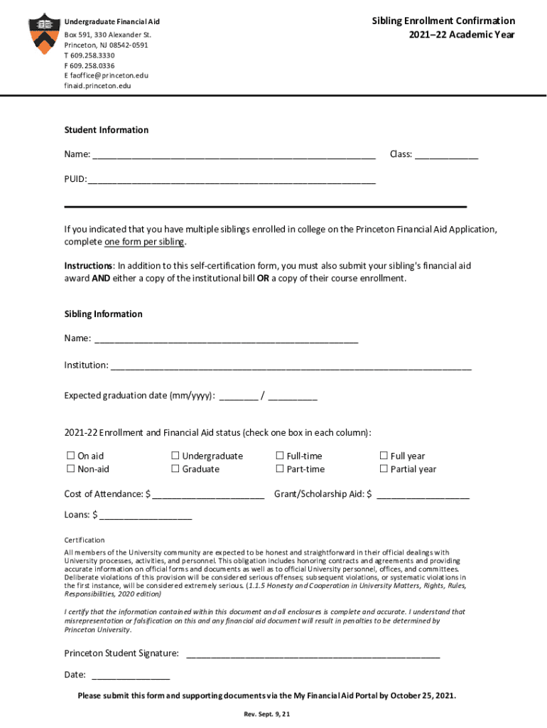 Fillable Online Fillable Online Verification Update Form - Princeton ... Fax Email Print - pdfFiller