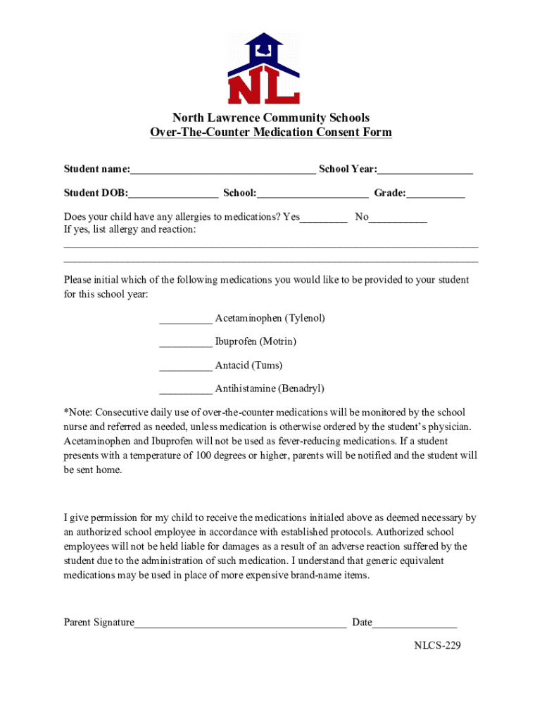 Fillable Online OTC Consent Form NLCS-229 Fax Email Print - pdfFiller