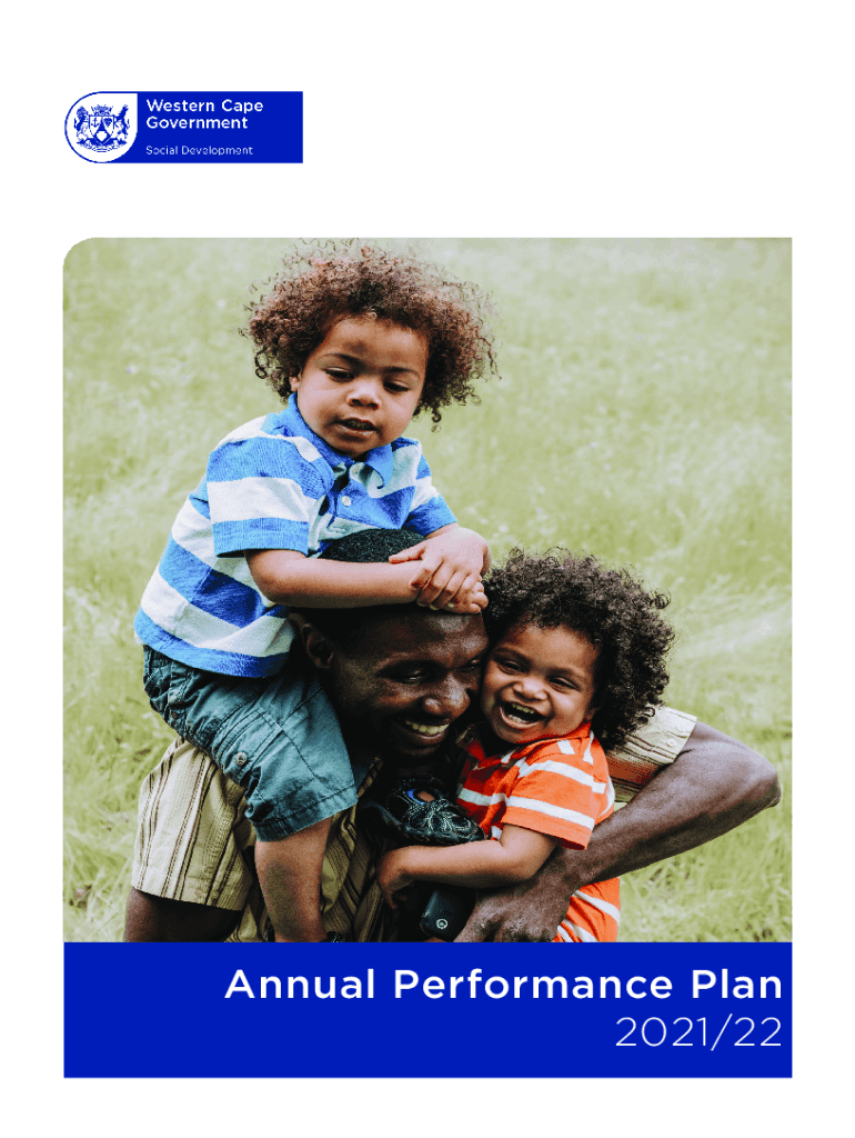 Fillable Online Annual Performance Plan - westerncape.gov.za Fax Email ...