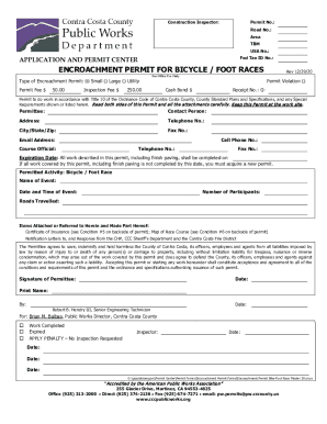 Fillable Online APPLICATION AND PERMIT CENTER RIGHT OF ENTRY PERMIT Fax ...