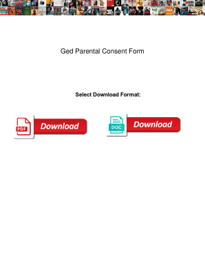 Fillable Online Ged Parental Consent Form. Ged Parental Consent Form ...