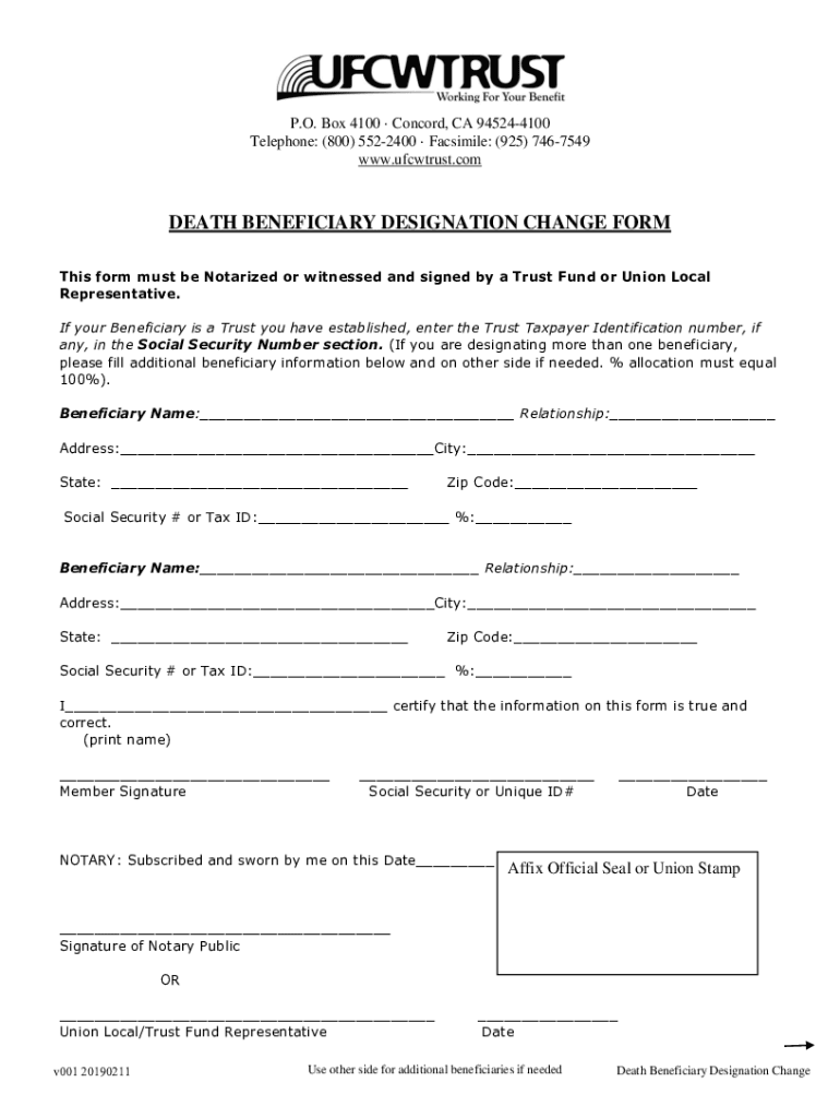 Fillable Online Fillable Online CHANGE OF CONTACT INFORMATION FORM ...