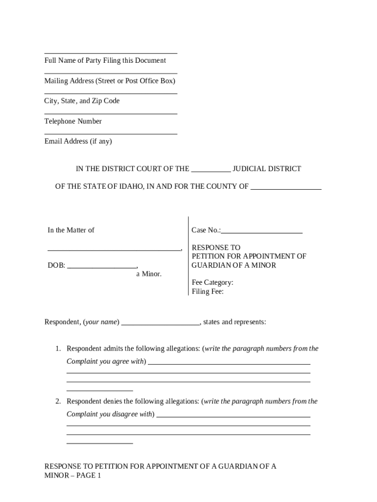Online courtselfhelp idaho completing cao 3 ... Doc Template | pdfFiller