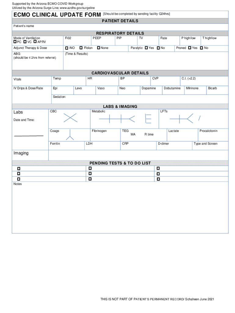Fillable Online ECMO Referral form. Dominican Hospital Fax Email Print ...