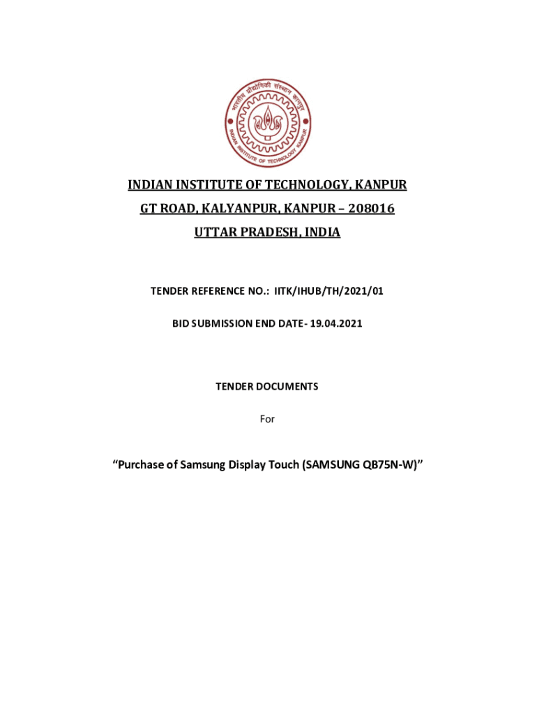 Fillable Online INDIAN INSTITUTE OF TECHNOLOGY, KANPUR GT ... - iitk.ac.in Fax Email Print ...