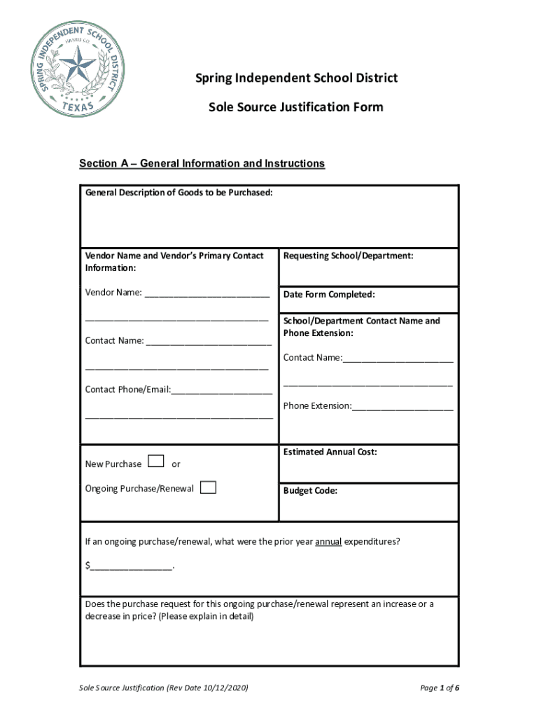 Fillable Online www.ojp.govdocumentSole-Source-FactSheet-CSole Source Justification Fact Sheet ...