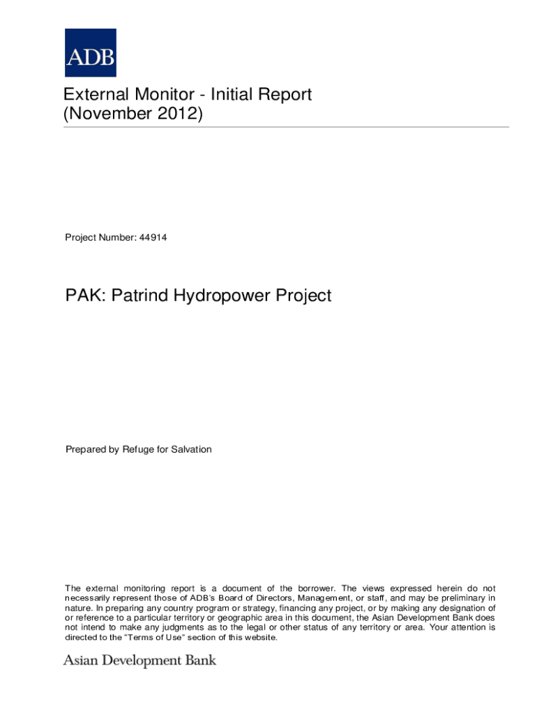 Fillable Online Patrind Hydropower Project Fax Email Print - pdfFiller