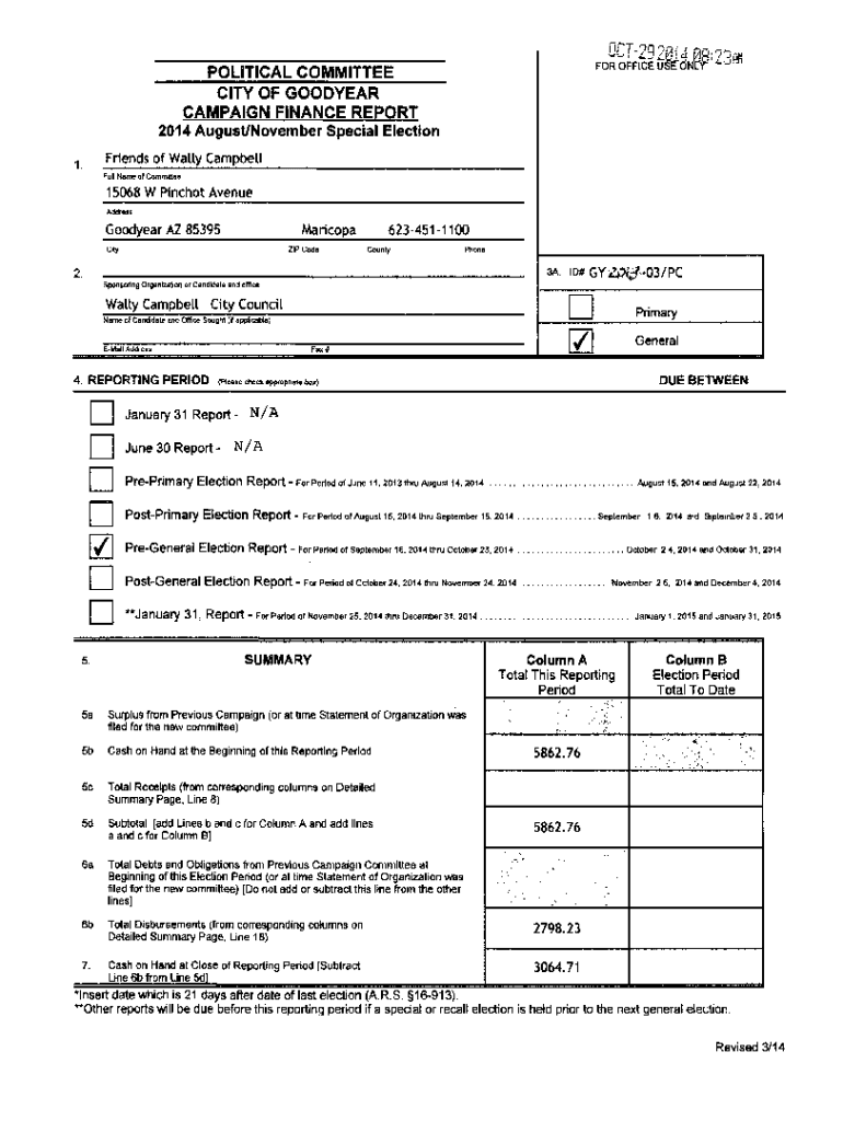Fillable Online www.goodyearaz.govHomeShowDocumentCity of Goodyear Finance Department Fax Email ...