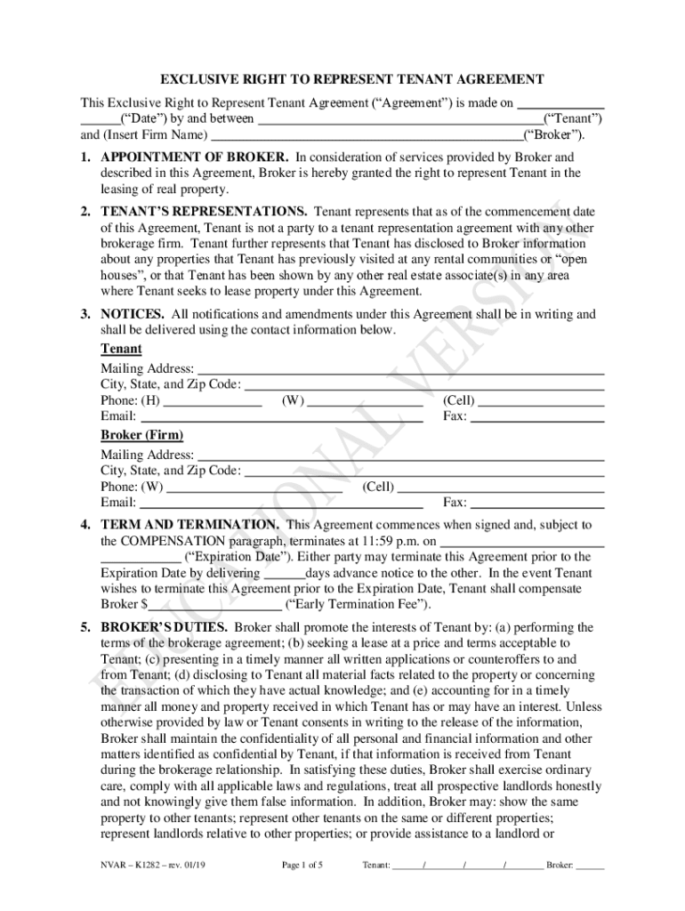 Fillable Online Free Exclusivity Agreement Template - 2021 Updated ...