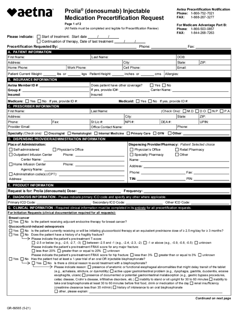 Fillable Online www.aetnabetterhealth.comohioassets) Injectable ...