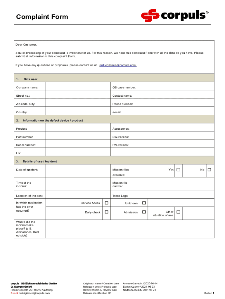 Fillable Online Request For Civil Complaint Forms Pdf Fpdf Doc Docx ...