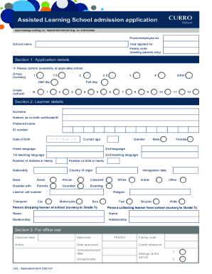 Fillable Online 2021 Aftercare application form.pdf - Aftercare ... Fax ...
