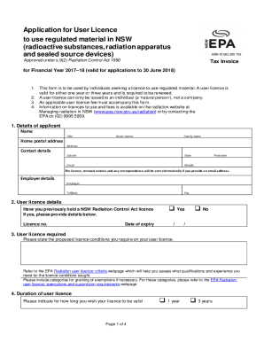 Fillable Online Fillable Online Application for Radiation User Licence ...