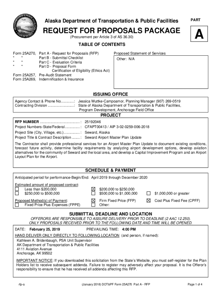 Fillable Online dot alaska doa.alaska.govdasProcurementProcurement Fact ...