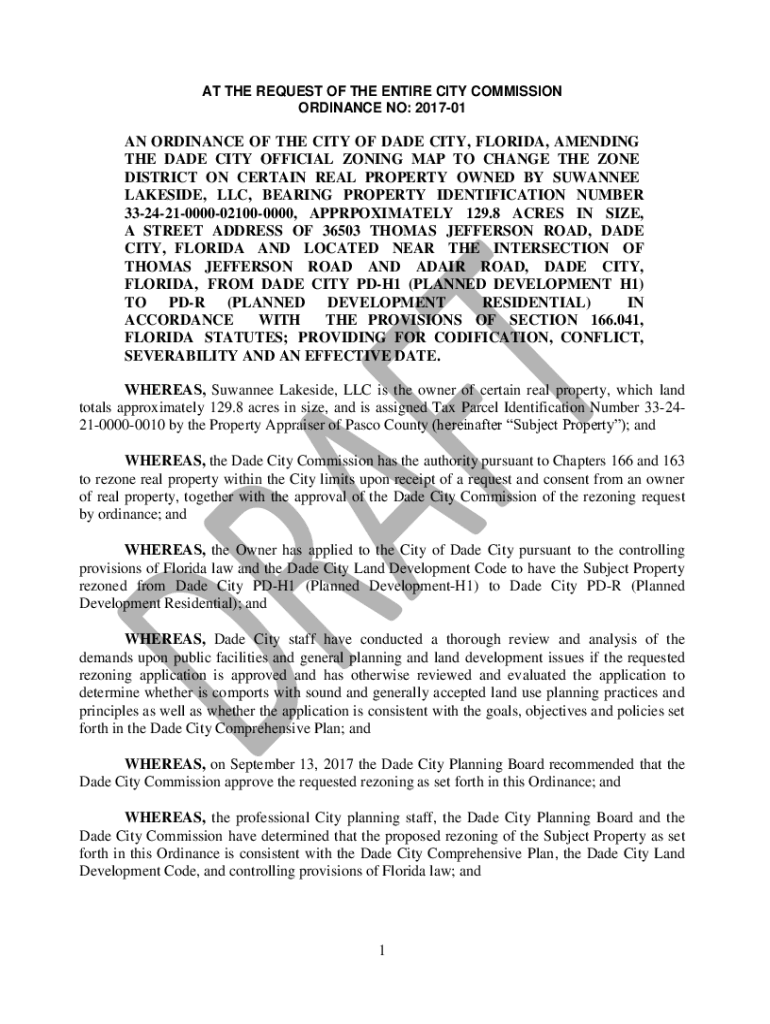 Fillable Online dadecityfl civicweb dadecityfl.civicweb.netdocument30733AT THE REQUEST OF THE ...