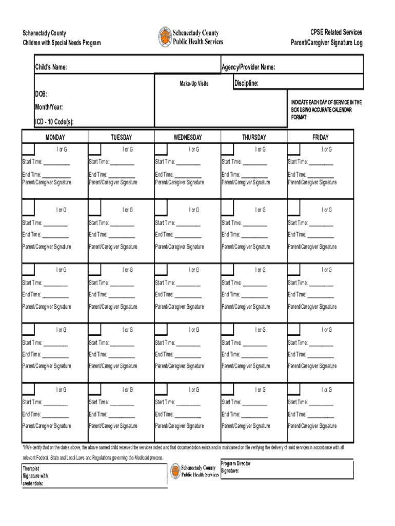 Fillable Online CPSE Related Services Fax Email Print - pdfFiller
