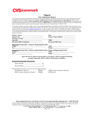 Fillable Online Prior Authorization For Cvs Caremark Fax Email Print ...