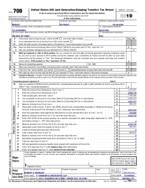 Fillable Online Fillable Form 709 United States Gift Tax Return Fax ...