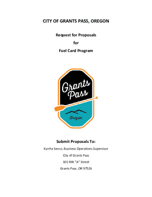 Fillable Online PDF CITY OF GRANTS PASS REQUEST FOR PROPOSAL FUEL CARD ...