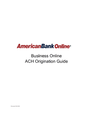 Fillable Online Is ACH Origination Right for Your Institution? Fax ...