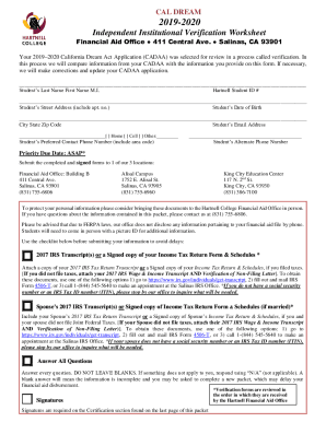 Fillable Online student institutional verification form Fax Email Print ...