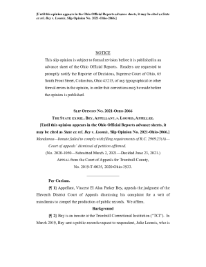 Fillable Online State ex rel. Bey v. Loomis (Slip Opinion) Fax Email ...