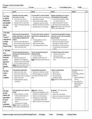Fillable Online QUALITY STANDARDS CAPSULE SUMMARY SHEET Fax Email Print ...