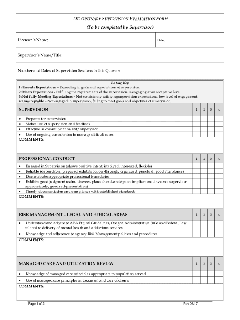 Fillable Online This form must be used when any part of the supervision ... Fax Email Print ...