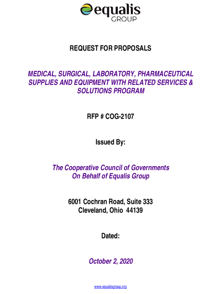 Fillable Online The Healthcare RFP: How-to Guide, Templates and ...