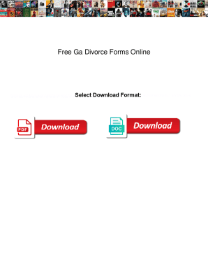 Fillable Online Free Ga Divorce Forms Online. Free Ga Divorce Forms ...