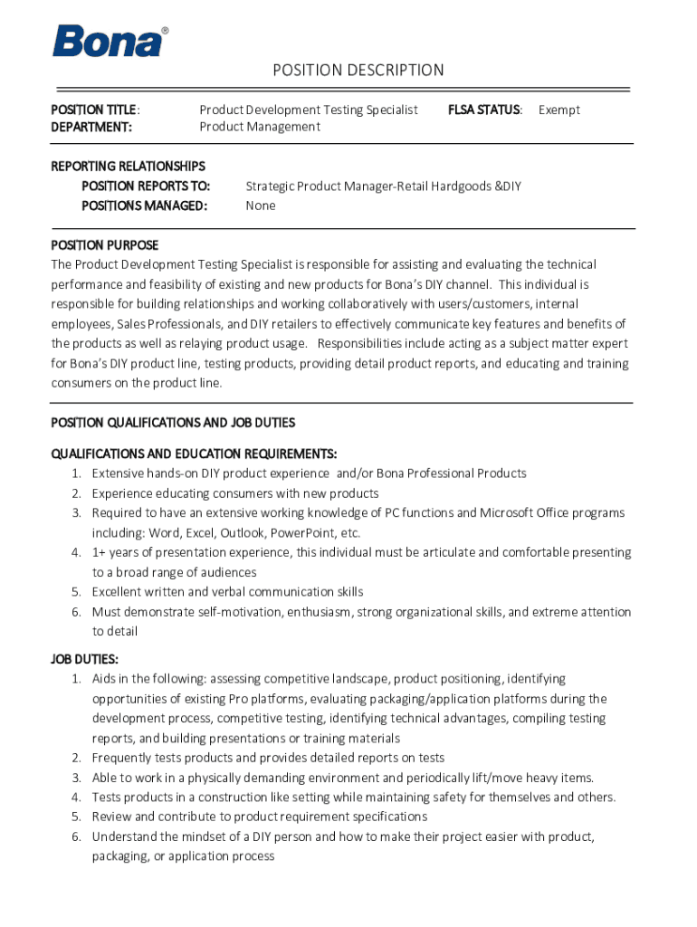 Fillable Online www.opm.govFAQSQAWhat is a position description? - OPM ...