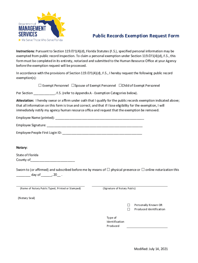 Fillable Online www.dms.myflorida.comcontentdownloadPublic Records ...