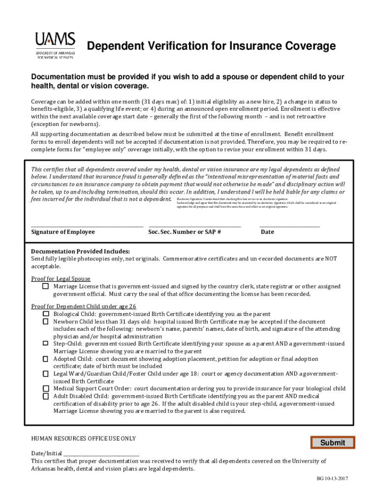 Fillable Online Dependent VerificationIntegrated Service Center Fax ...