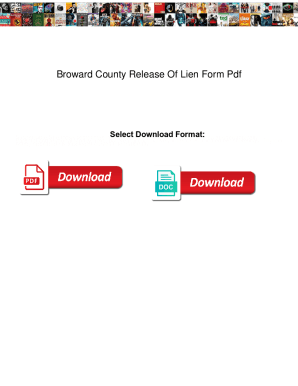 Fillable Online Broward County Release Of Lien Form Pdf. Broward County Release Of Lien Form Pdf ...