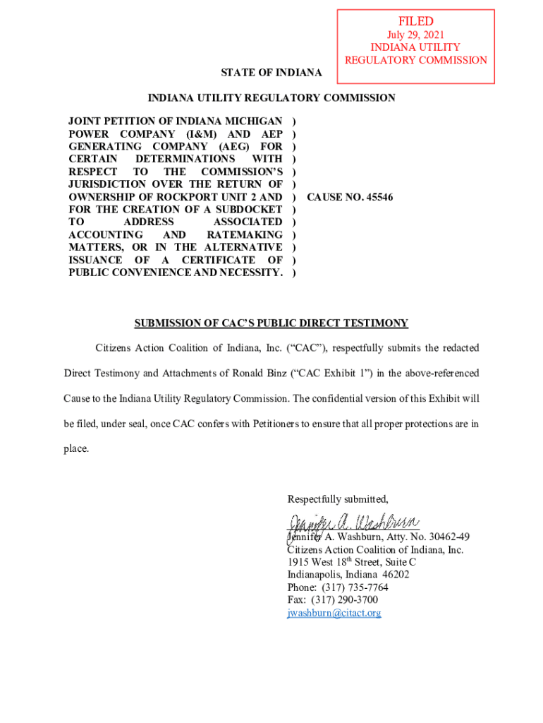 Fillable Online iurc.portal.in.gov entitySTATE OF INDIANA INDIANA ...