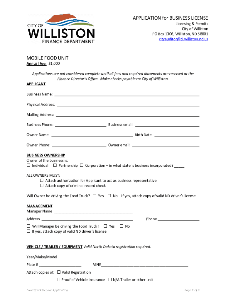 Fillable Online cms3files.revize.comwillistonArboristb APPLICATION for BUSINESS LICENSE ...