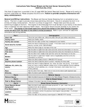 Fillable Online Fillable Online Breast and Cervical Cancer Screening ...