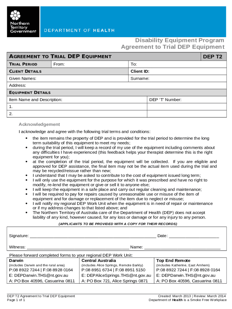 Territory Equipment Program (TEP) and the Seating ... Doc Template ...