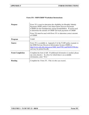 Fillable Online APPENDIX F FORMS INSTRUCTIONS Fax Email Print - pdfFiller